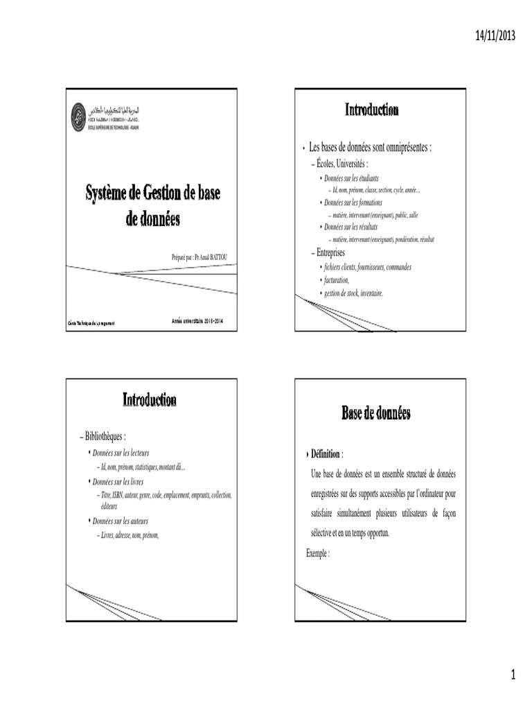 SGBDR | PDF | SQL | Bases de données