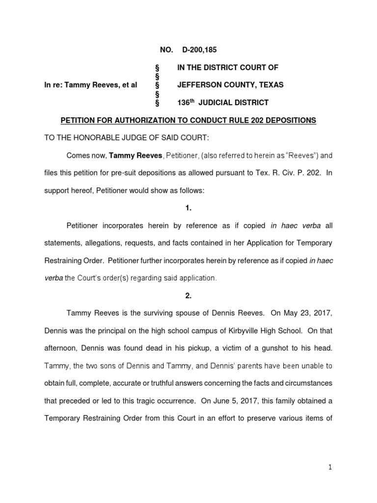 Request For Depositions | Deposition (Law) | Subpoena Duces Tecum