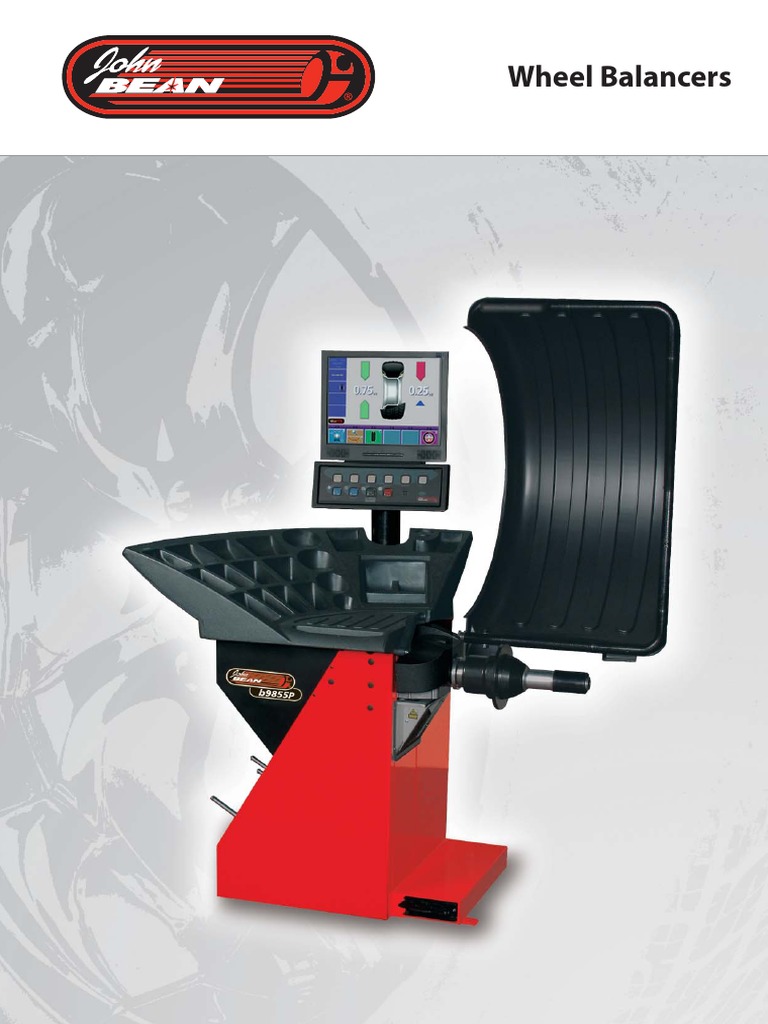 John Bean Wheel Balancer Overview | PDF | Manufactured Goods | Equipment