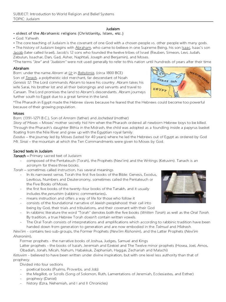 Judaism Report | Download Free PDF | Nevi'im | Hebrew Bible