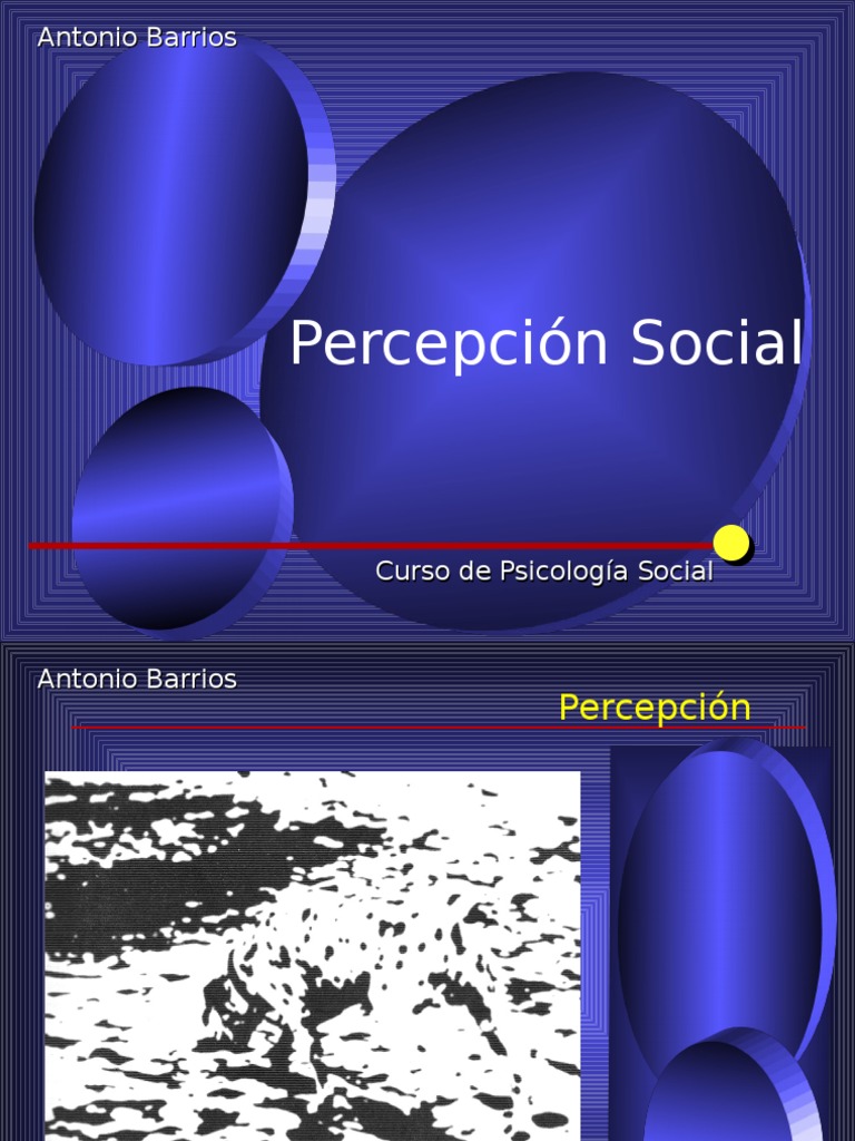 Percepcion Social | PDF | Percepción | Comportamiento