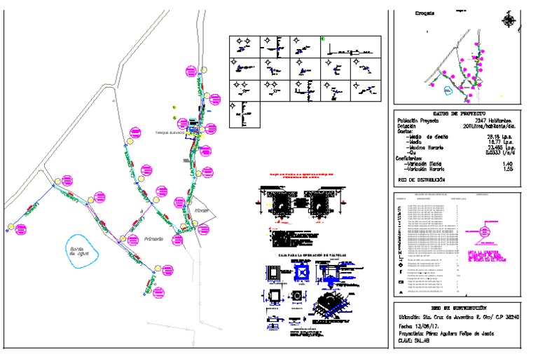 Plano Red De-Agua Potable Final | PDF | Ingeniería mecánica | Materiales de construcción
