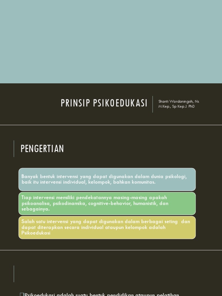 Psikoedukasi | PDF