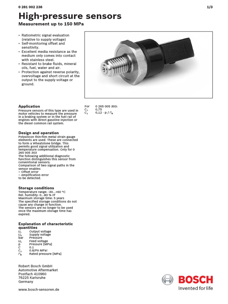 High150 0281002238 | PDF | Sensor | Electrical Engineering