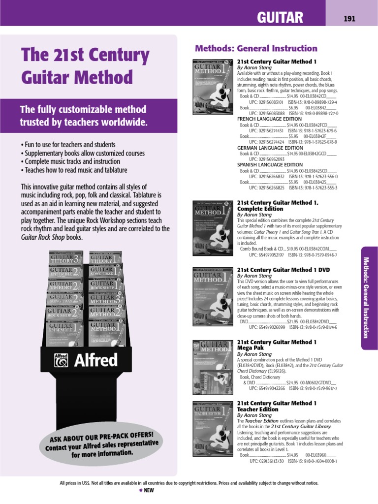 Catalog Guitar Methods Books PDF | PDF | Guitars | Entertainment (General)