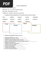 Sawikain at Salawikain Worksheet | PDF