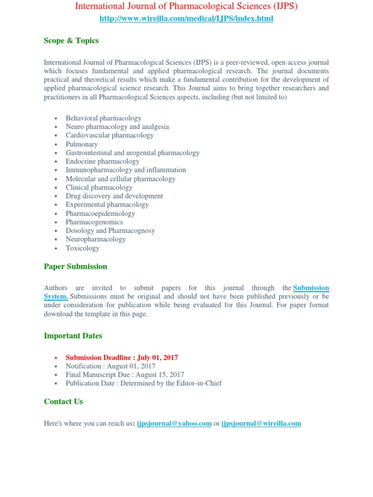Scope & Topics: Submission System | PDF
