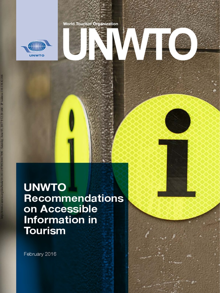 Penting Nya TIC DR UNWTO | PDF | Accessibility | Typefaces