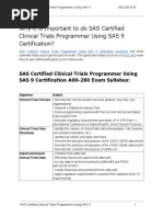 Clinical Sas Notes | PDF | File Format | Sas (Software)