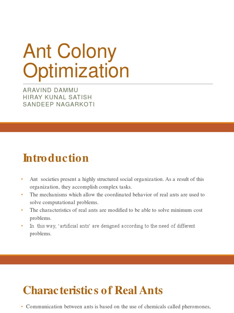 Ant Colony Optimization | PDF | Metaheuristic | Mathematical Optimization