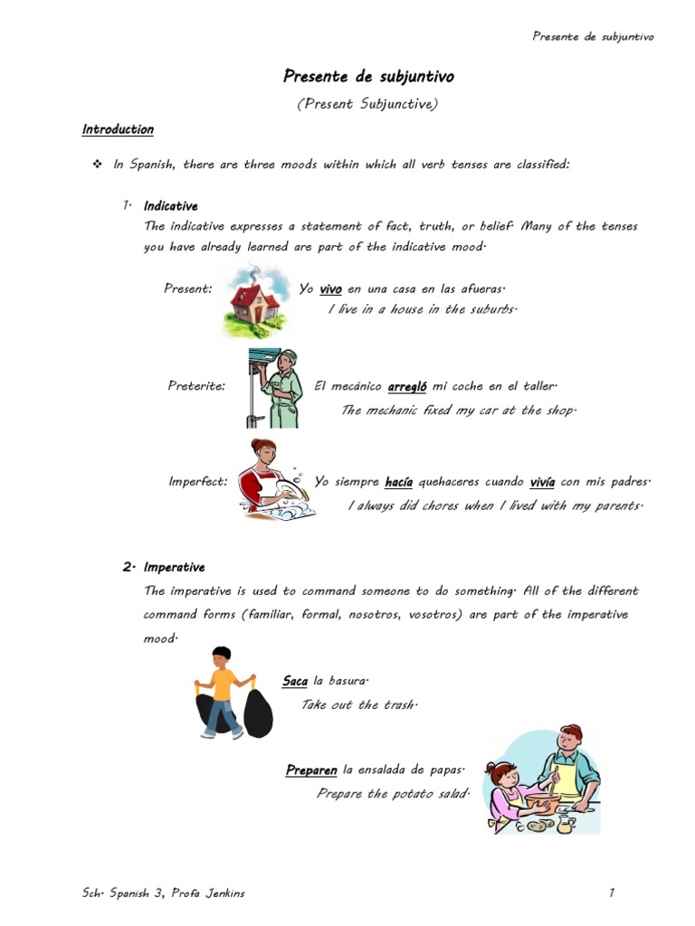 Gramatica & Ejercicios - Subjuntivo Presente 6 | PDF | Morphology ...