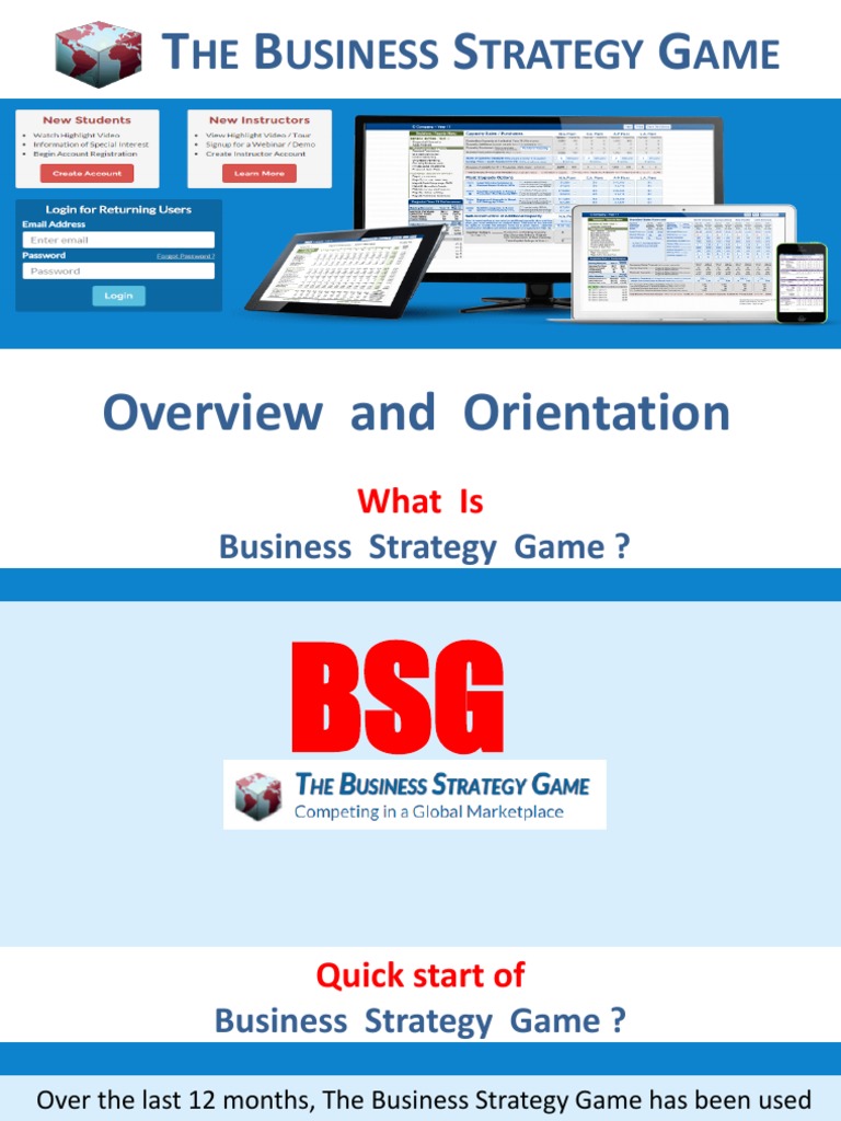 BSG PowerPoint Presentation - V3.0 | PDF | Strategic Management | Stocks
