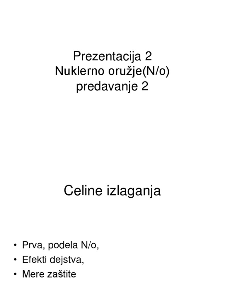 Nuklearno Oruzje | PDF