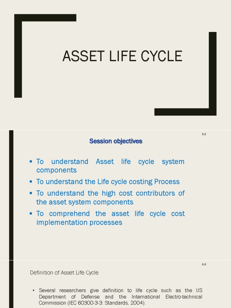 Asset Life Cycle Cost | PDF | Product Lifecycle | Fixed Capital