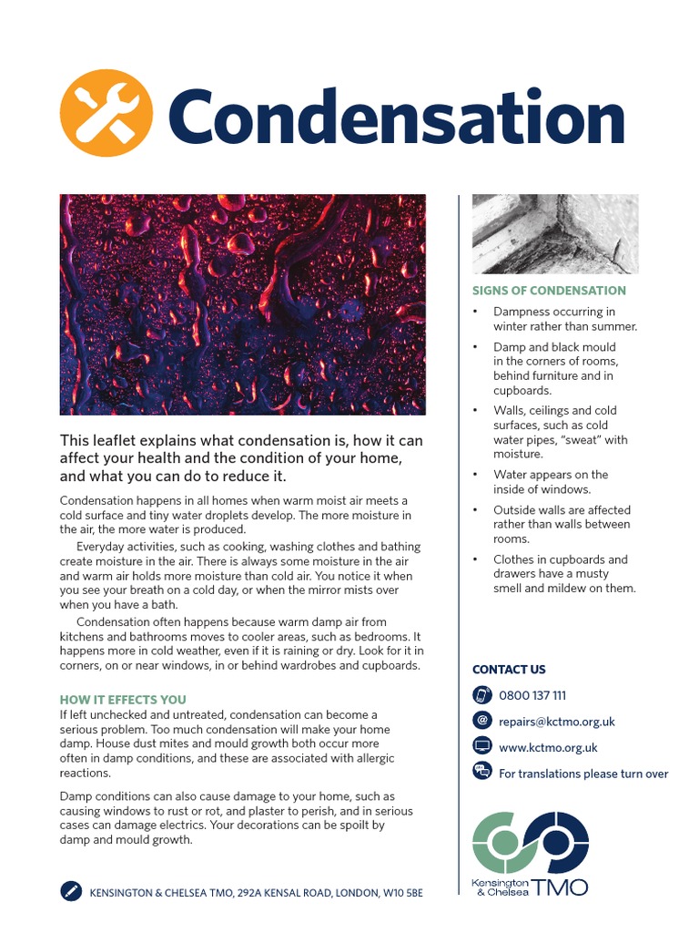 A4 Condensation Leaflet | PDF | Condensation | Hvac