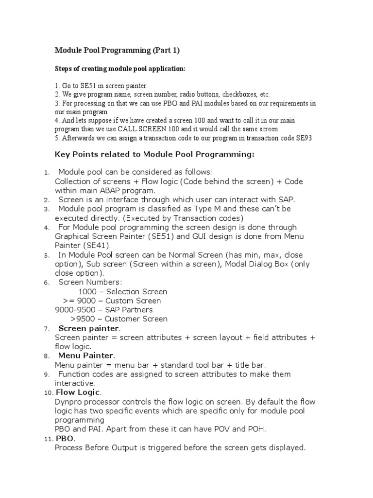 Module Pool | Download Free PDF | Software Engineering | Areas Of Computer Science