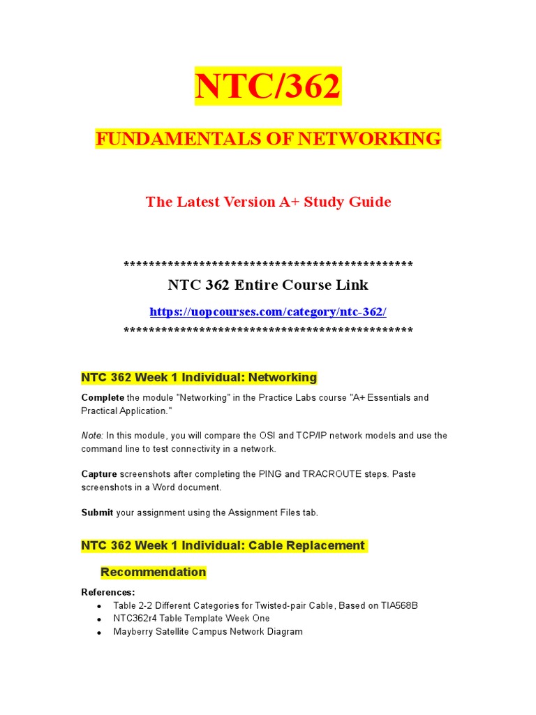 NTC 362 NTC362 NTC 362 | PDF | Platform As A Service | Cloud Computing