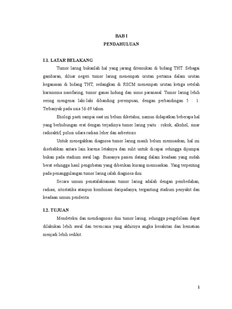 Tumor Laring | PDF
