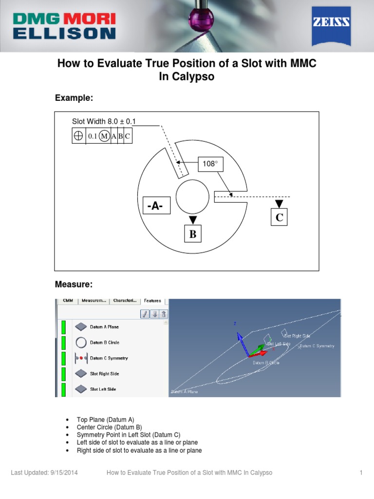 ETSE Zeiss True Position of Slot With MMC 9-15-2014 | PDF | Engineering ...