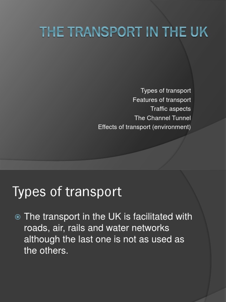 The Transport in The UK | PDF