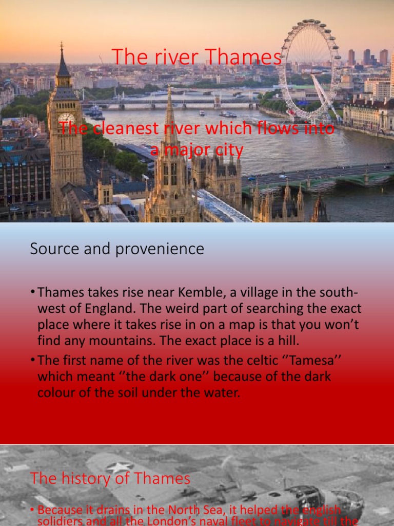 The River Thames: The Cleanest River Which Flows Into A Major City | PDF