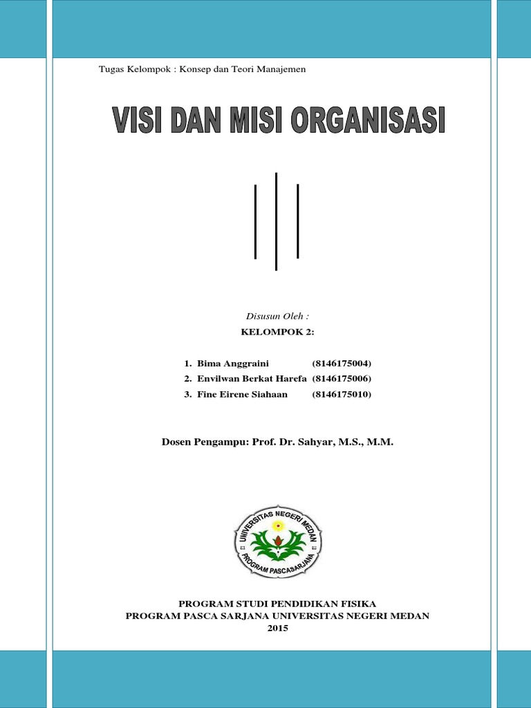 Cover VISI DAN MISI ORGANISASI | PDF