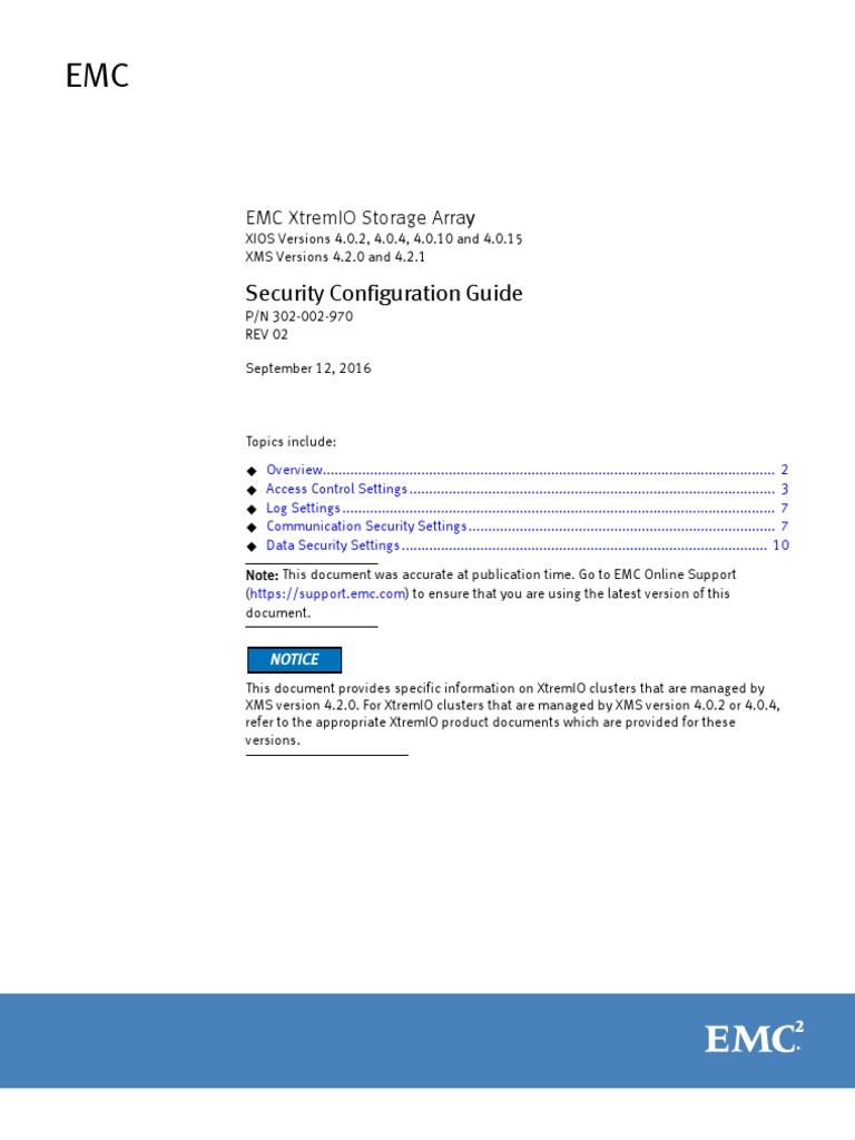 Docu71061 XtremIO XIOS 4.0.2 and 4.0.4 and 4.0.10 and 4.0.15 With XMS 4.2.0 and 4.2.1 Storage ...