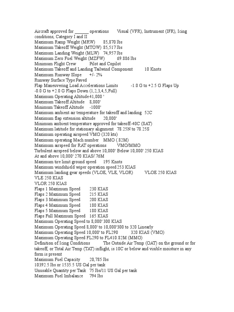 E175 Mesa Qualification Test Cards | PDF | Aircraft Flight Control ...