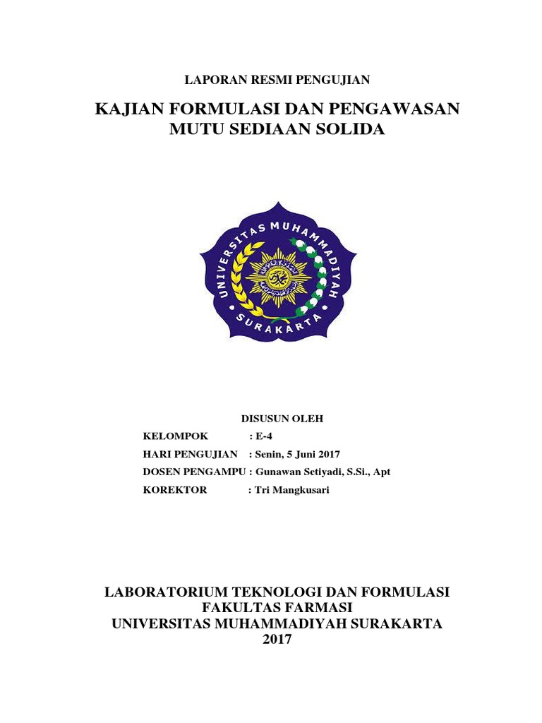 Format Laporan - P5-1 Fix | Pdf