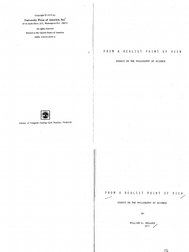 Wallace - From A Realist Point of View | Download Free PDF | Positivism ...