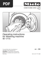 Miele Washing Machine W5741 Manual | PDF | Washing Machine | Laundry