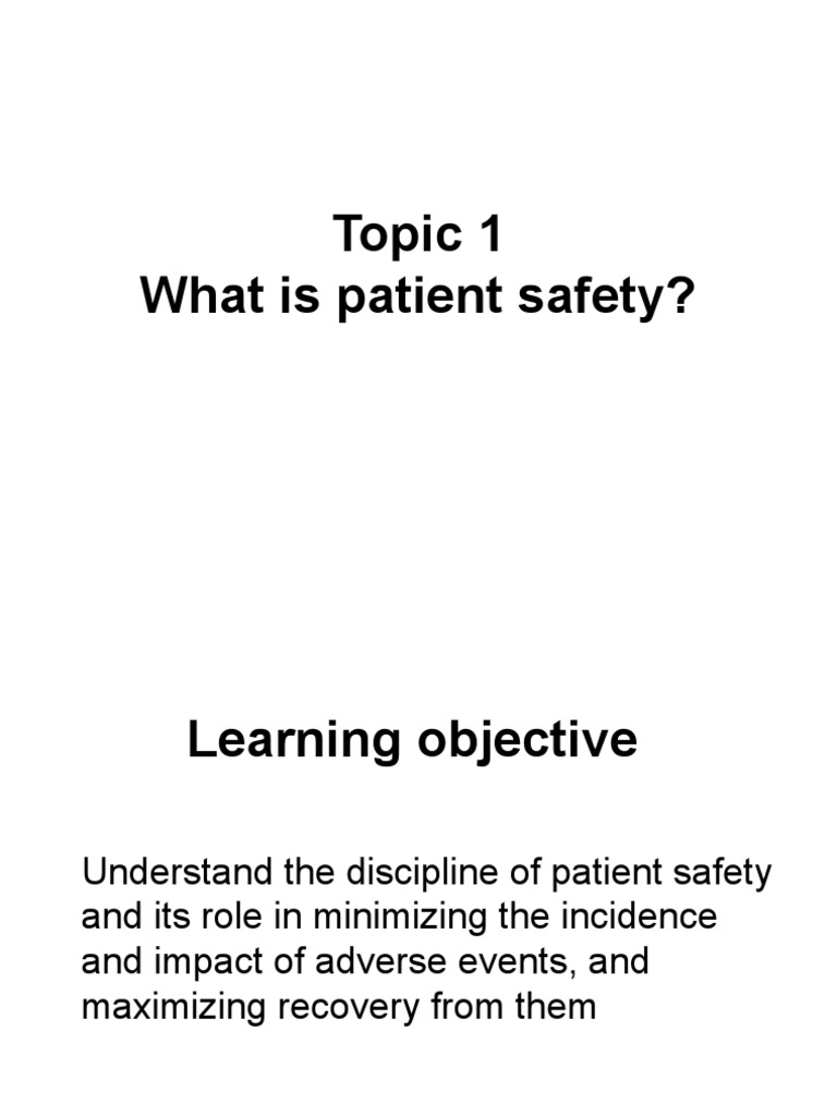 Who Patient Safety | PDF | Patient Safety | Patient