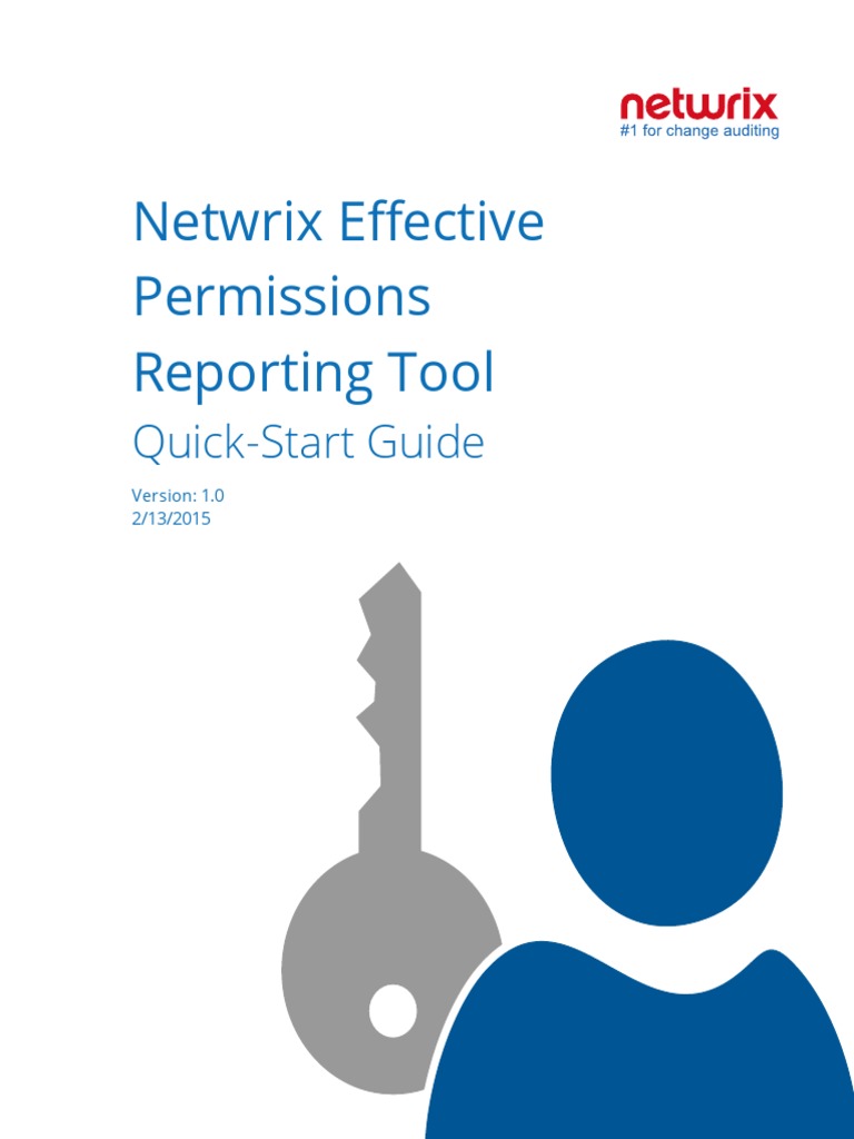 Netwrix Effective Permissions Reporting Tool Quick Start Guide | PDF | Active Directory ...