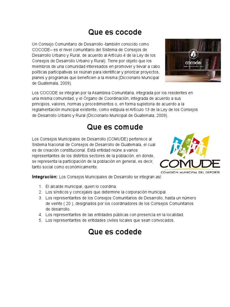Que Es Cocode | PDF | Presupuesto | Teatro