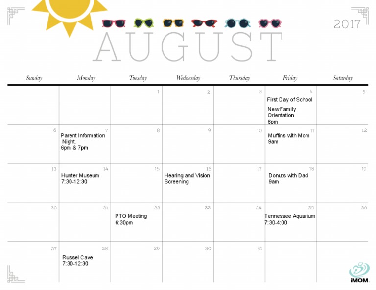 Sample Calendar | PDF