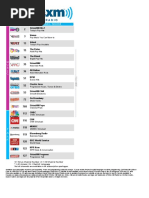 Siriusxm Channel Lineup: Commercial-Free Music | PDF | Rhythm And Blues ...