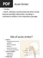 Stridor & Stertor: by Dr. Baseem N. Abdulhadi | PDF | Respiratory ...
