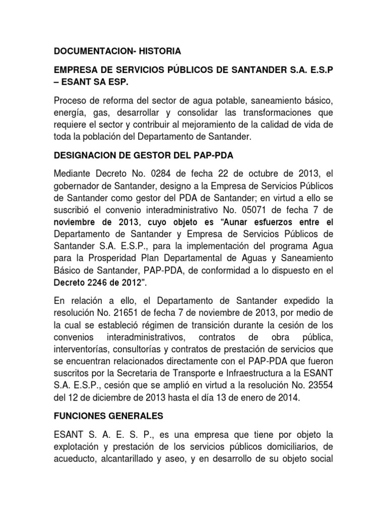 Esant | PDF | Agua | Suministro de agua
