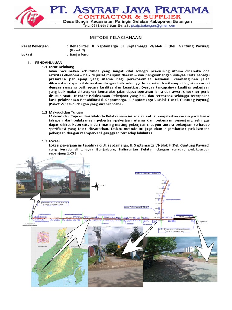 Metode Pelaksanaan Pekerjaan Jalan | PDF