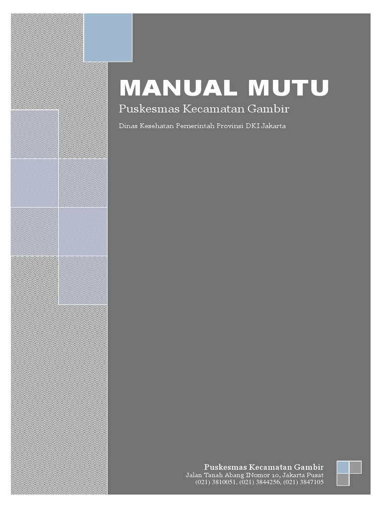 Contoh Manual Mutu | PDF