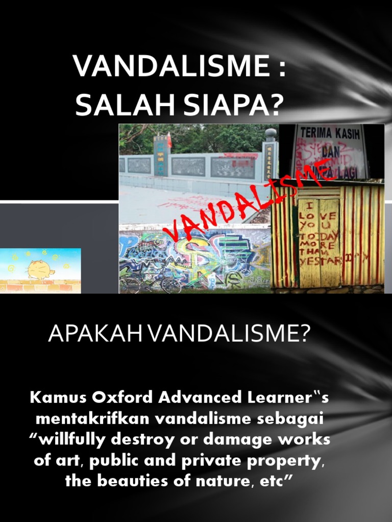 Vandalisme Powerpoint | PDF | Kajian Bahasa Asing