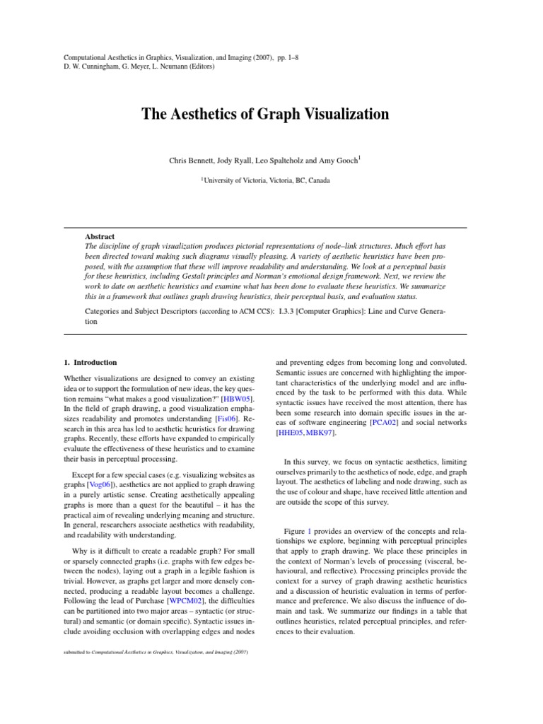 (2007) - The Aesthetics of Graph Visualization | PDF | Visualization ...