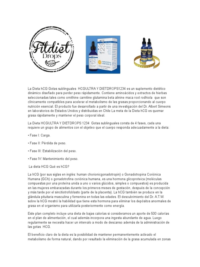 Dieta hCG: Pérdida de peso rápida | PDF | Gonadotropina coriónica ...