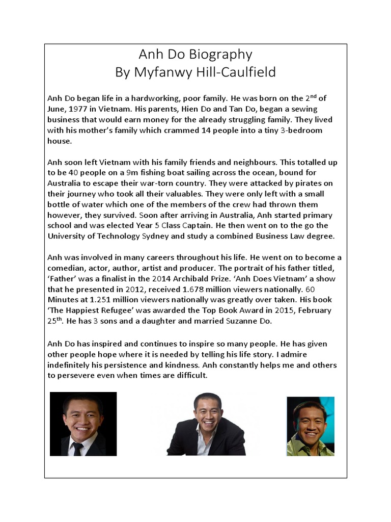 Anh Do Biography | Water Transport | Violence