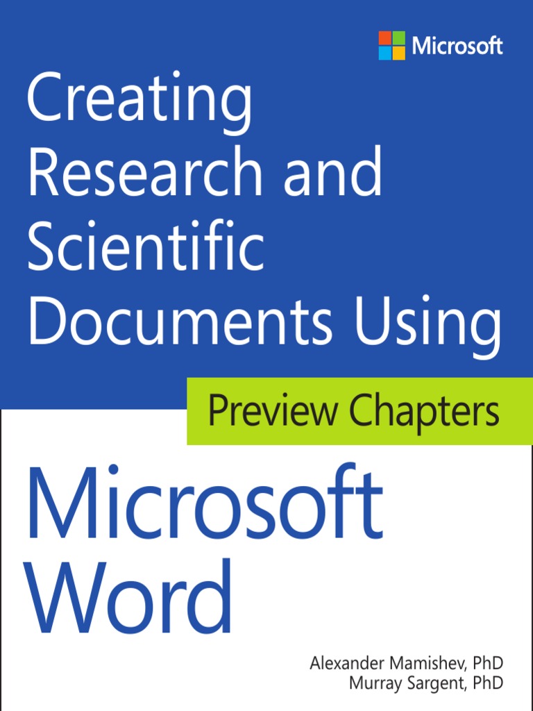 Creating Research and Scientific Documents Using Microsoft Word | PDF ...