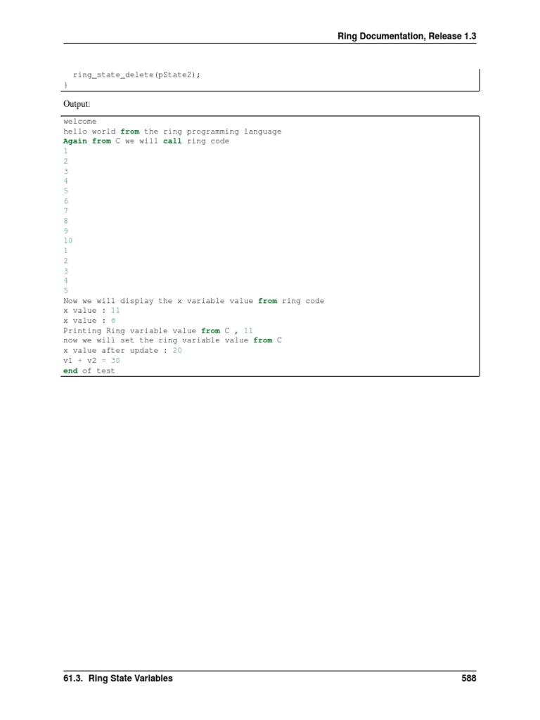 The Ring Programming Language Version 1.3 Book - Part 62 of 88 | PDF ...