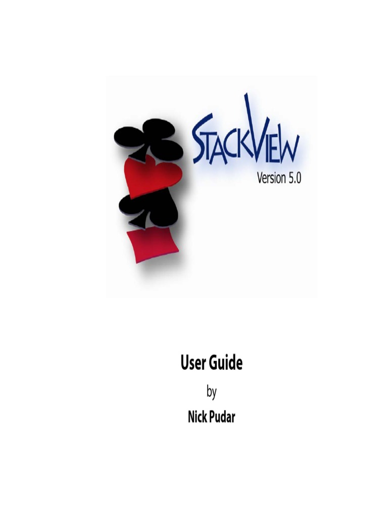 StackView User Guide | Download Free PDF | Playing Cards | Computer File