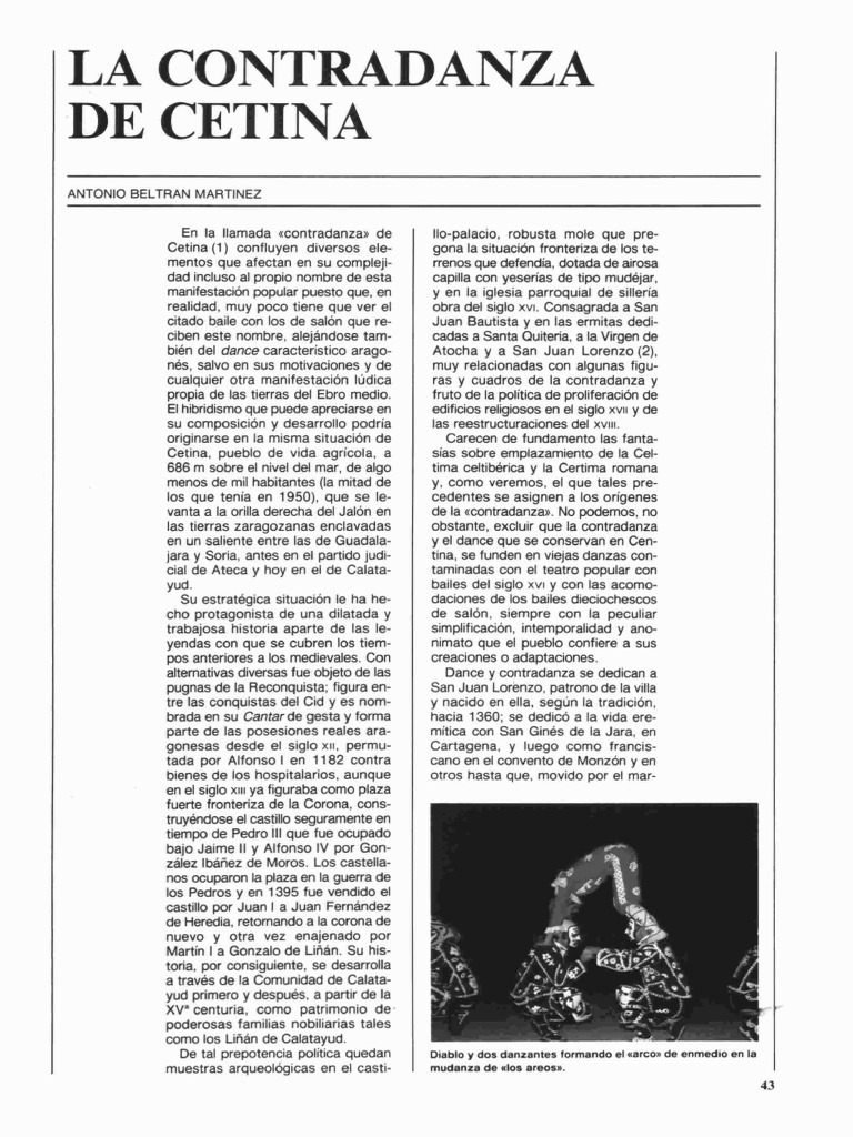 Contradanza Española | PDF | Bailes | Entretenimiento (general)