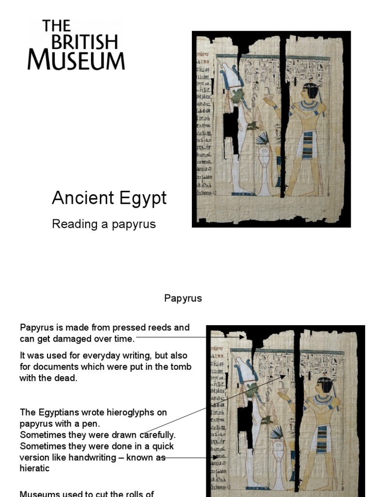 Egypt Papyrus Slideshow KS2 | PDF | Papyrus | Ancient Egyptian Religion