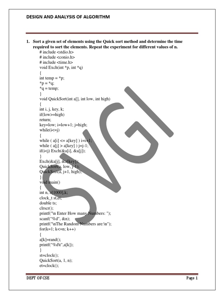 Design And Analysis Of Algorithm Pdf Discrete Mathematics Theoretical Computer Science